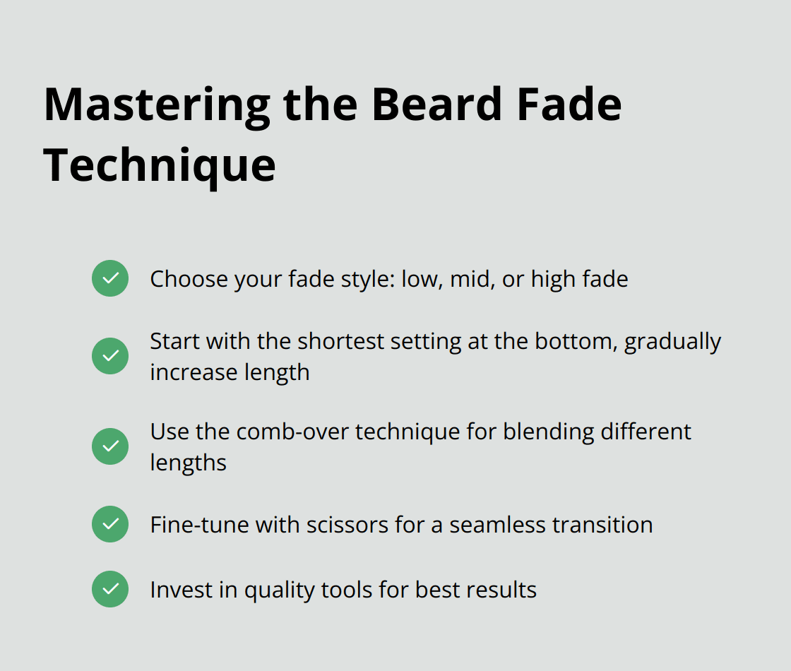 How to Trim and Fade a Beard Like a Pro - Barber Craft