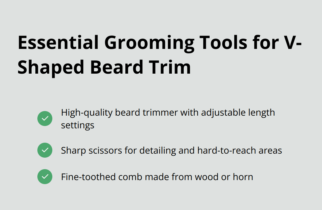 How to Achieve the Perfect V-Shaped Beard Trim - Barber Craft