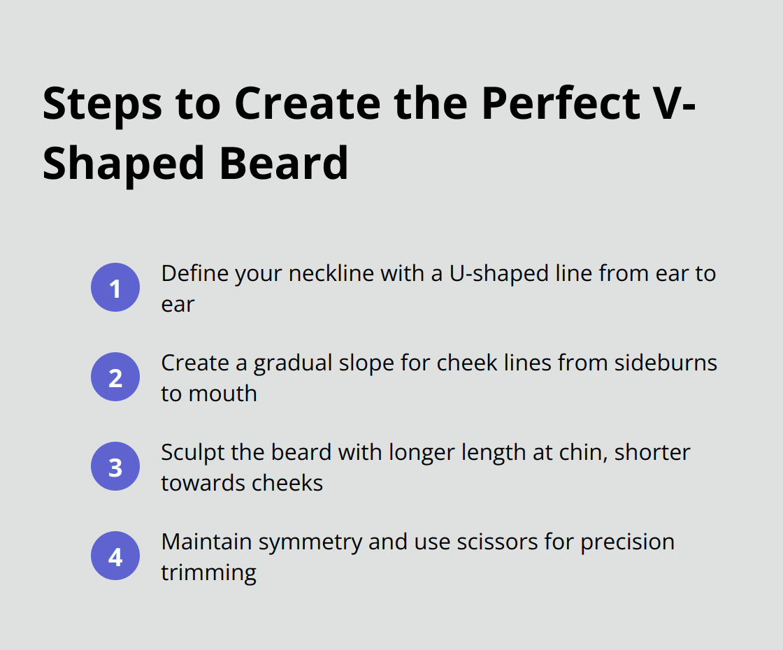 How to Achieve the Perfect V-Shaped Beard Trim - Barber Craft