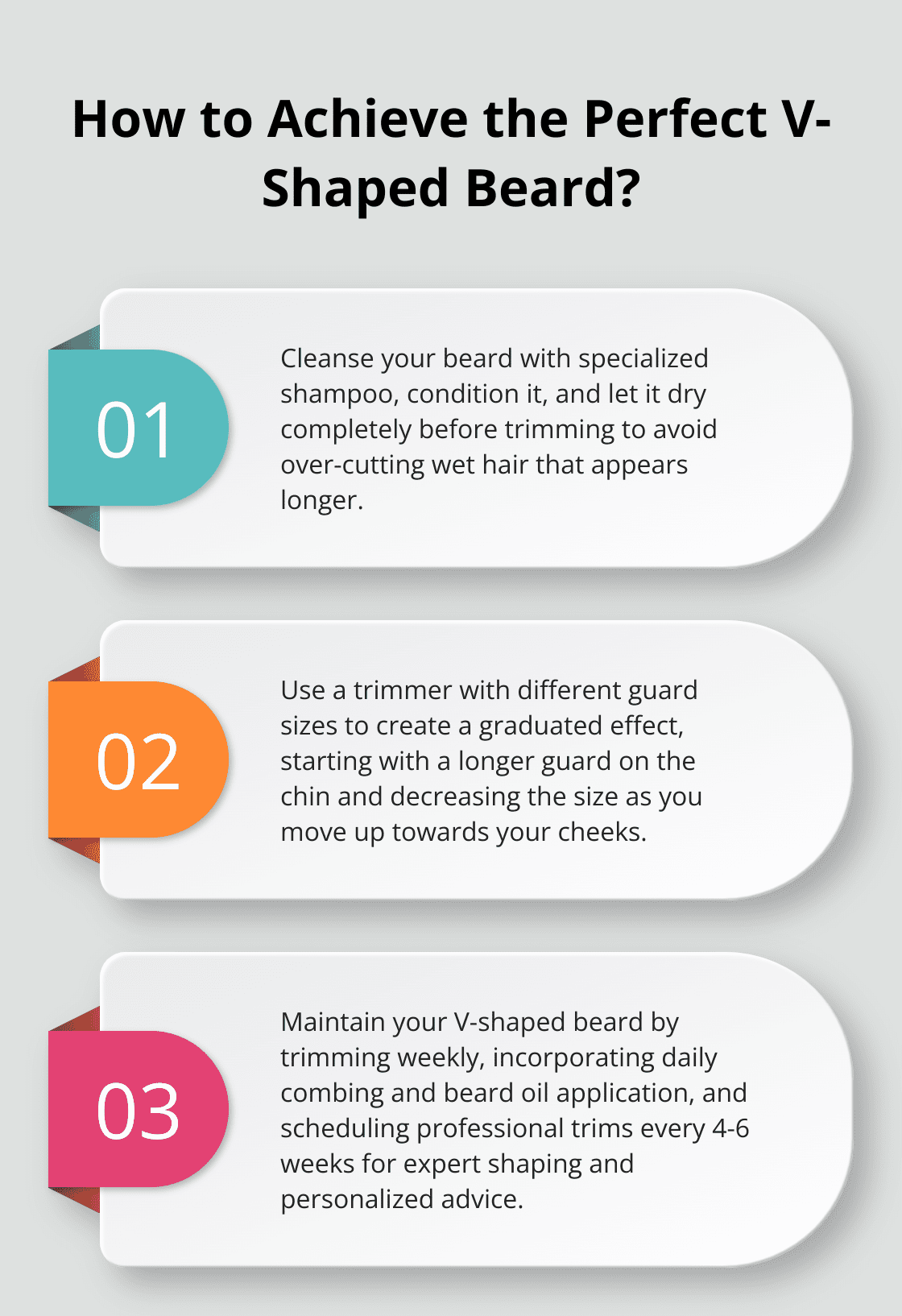 How to Achieve a Perfect V-Shaped Beard Trim - Barber Craft