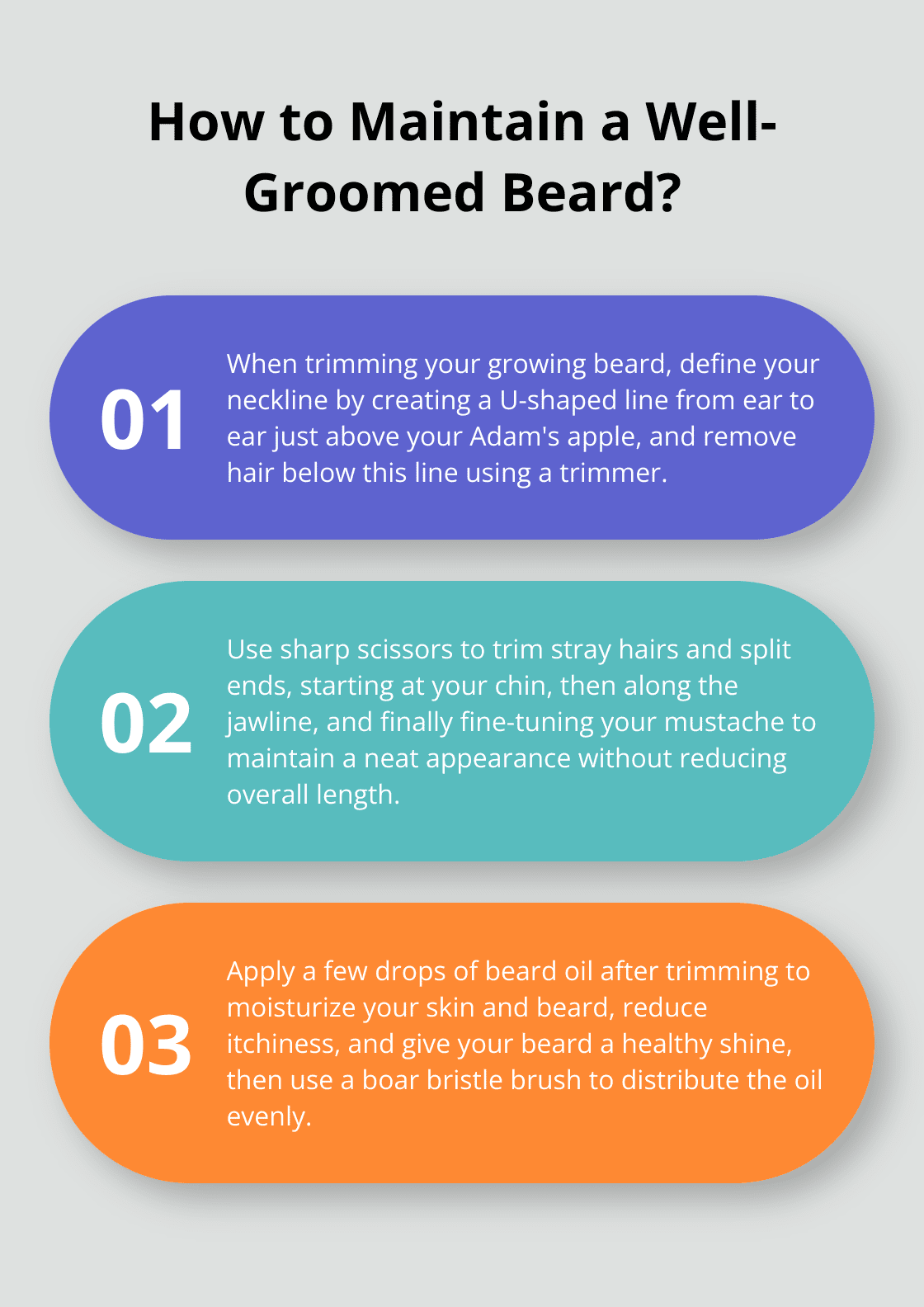 How to Trim Your Beard While Growing It Out - Barber Craft