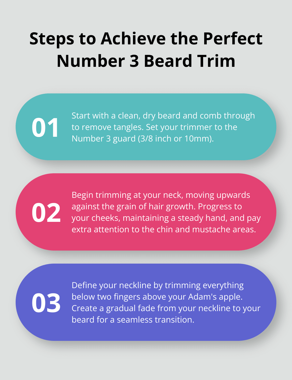 What Is a Number 3 Beard Trim? - Barber Craft